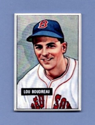 LOU BOUDREAU BASEBALL CARD *2x3 FRIDGE MAGNET* CLEVELAND MANAGER ...