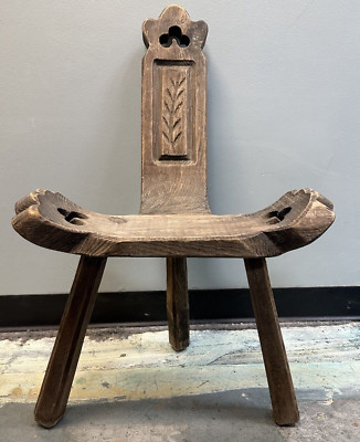 Antique Wooden Birthing Chair/Stool - Late 19th/Early 20th Century | eBay