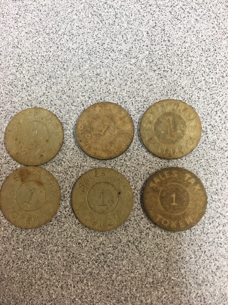 Six (6) Lot Of Alabama State Dept of Revenue, Sales Tax "1" Tokens | eBay