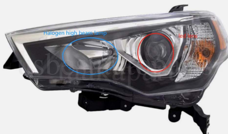 For 2021 2022 2023 Toyota 4Runner Black Front Headlight Replacement LH+RH Pair | eBay