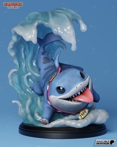 Jeff, The Shark, 1/9, 20cm, 12k Resin 3D Print Figure Model Kit | eBay