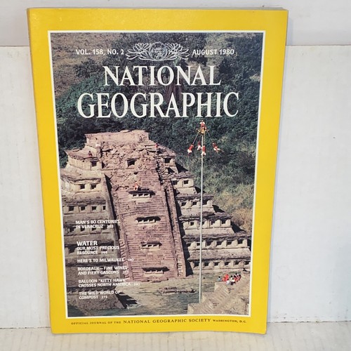 Vintage August 1980 National Geographic Magazine Veracruz Bordeaux ...