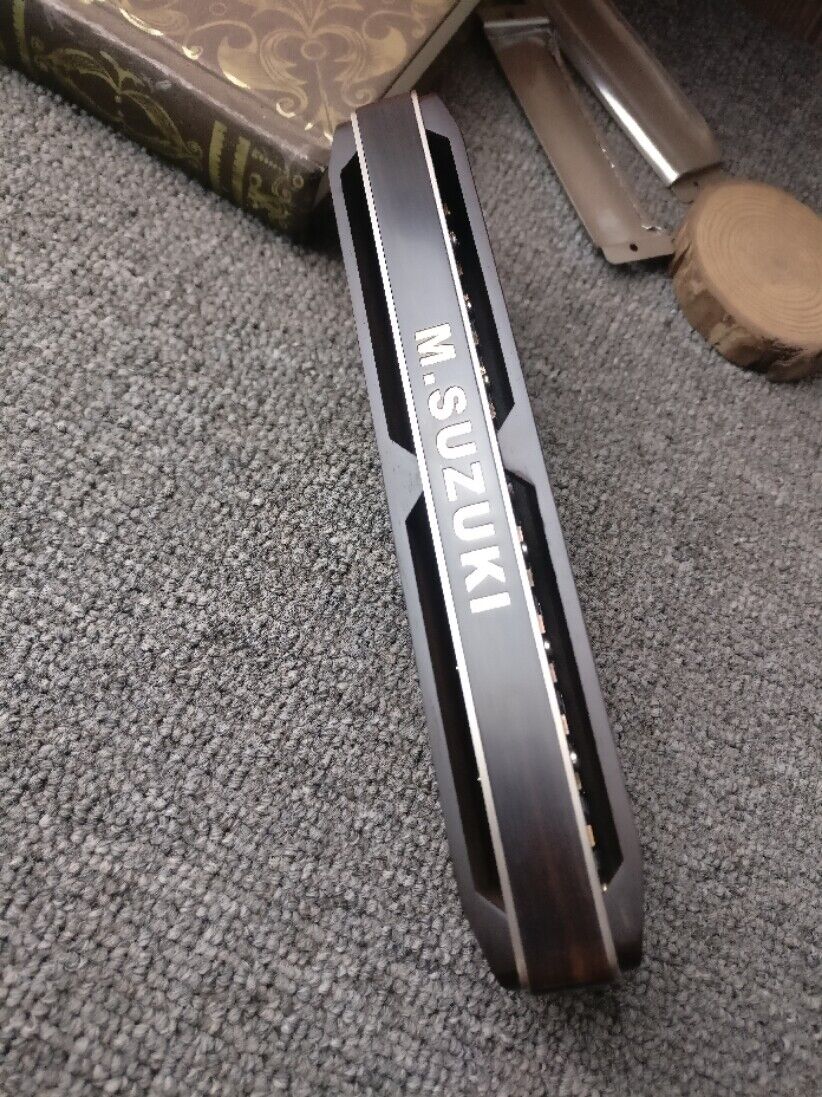 Custom Harmonica Sandalwood Comb For Suzuki Sirius S64C Chromatic Scale ...