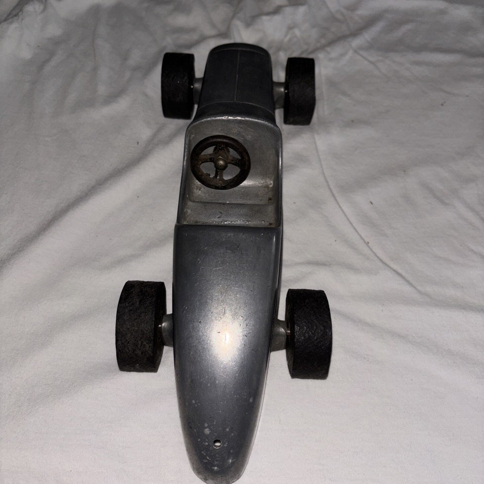 RARE VINTAGE CAST ALUMINUM INDY 500 TOY RACE CAR 12”in Circa 1930"s-40 ...