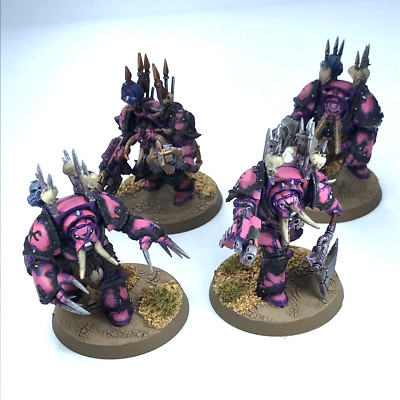 Emperors Children Chaos Terminator Squad - Painted - Warhammer 40K ...