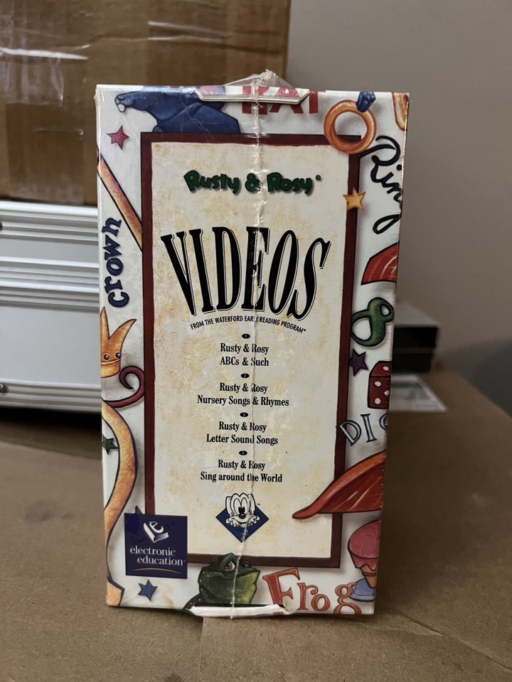 Rusty & Rosy Videos 4 VHS Tapes Set Waterford Early Reading Program ...