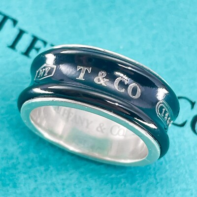 Tiffany & Co. 1837 Concave Band Ring Black Titanium Size US 5 (15.7mm ...