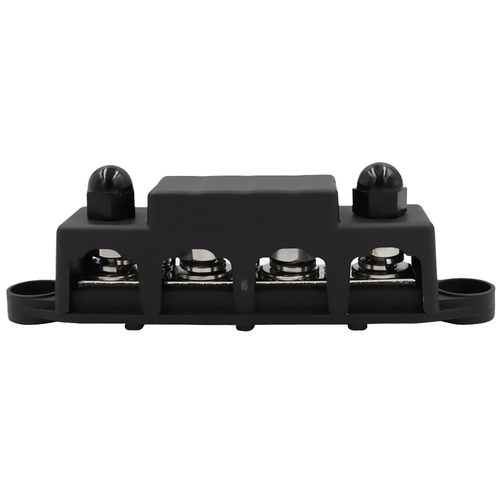 5/16" 8MM 4 Stud Power and Ground Distribution Block with Cover Black ...