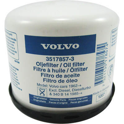 Volvo 3517857 Engine Oil Filter KAD32 TAMD42 KAD43 MD21 AD30 MD30 TMD30 ...