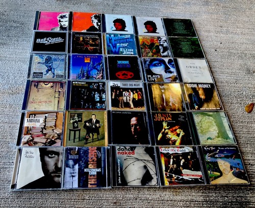 30 CLASSIC ROCK CD LOT NIRVANA ROLLING STONES YES JOHN LENNON JANIS ...