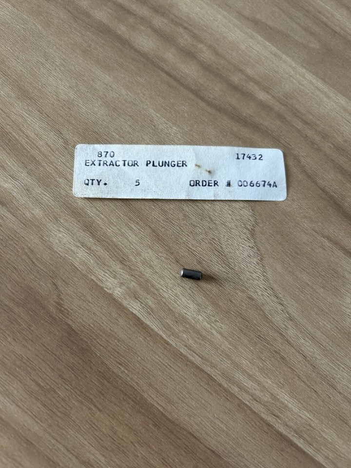 Remington Model 870 Shotgun, Extractor Plunger, part# 17432, R-996 | eBay