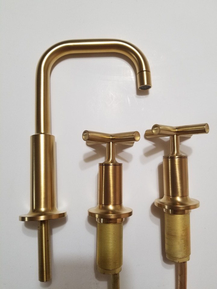 Kohler K-14406-3-2MB Purist Widespread Bathroom Sink Faucet- Brushed ...