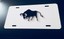 3D Custom Black Bull License Plate / Bull On White License Plate/ Free ...