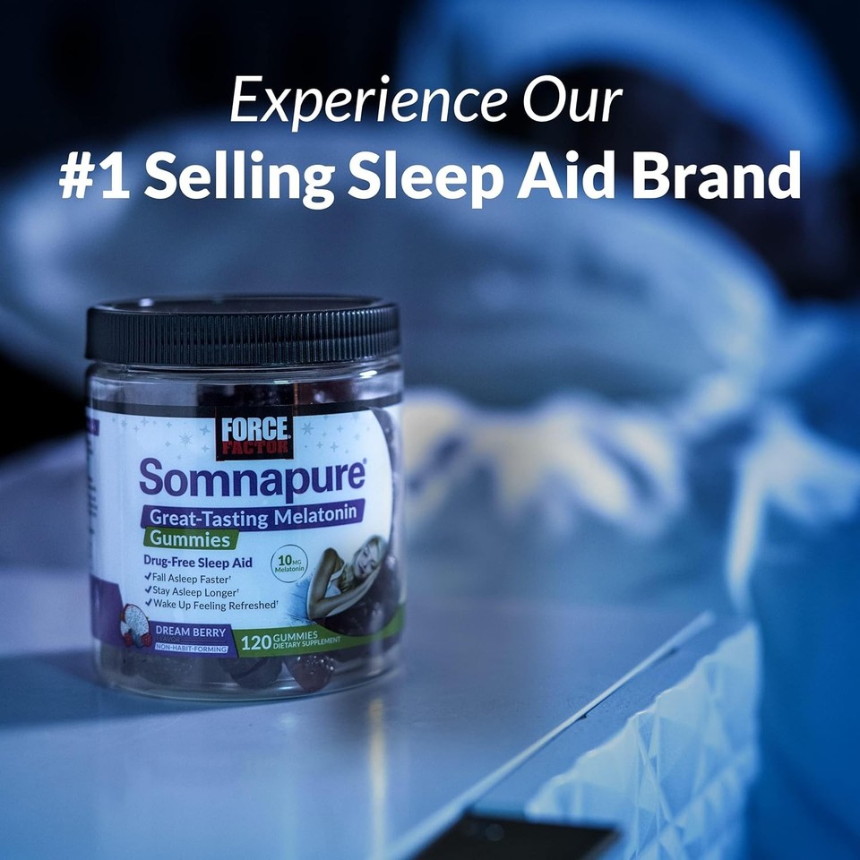 Force Factor Somnapure Drug-Free Sleep Aid for Adults 60 Count (Pack of ...