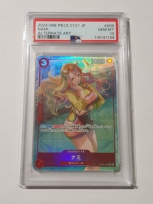 One Piece Nami (Parallel) ST21-009 Alt Art PSA 10 Japanese | eBay