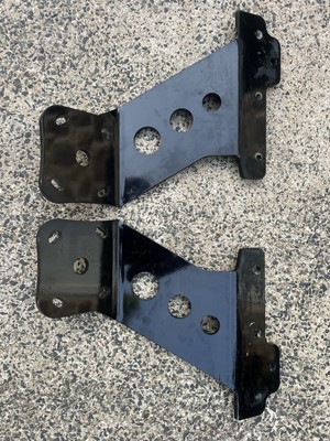 Power Pole Bracket Plate Kit 2” aft-6”rise-Port And Strbd-BLACK PK-J-2 ...