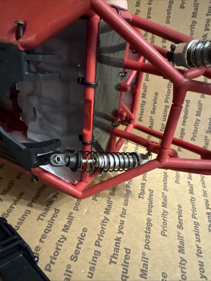 Axial 4WS Capra 1.9 Unlimited Trail Buggy Red Roll Cage & Body Panels ...