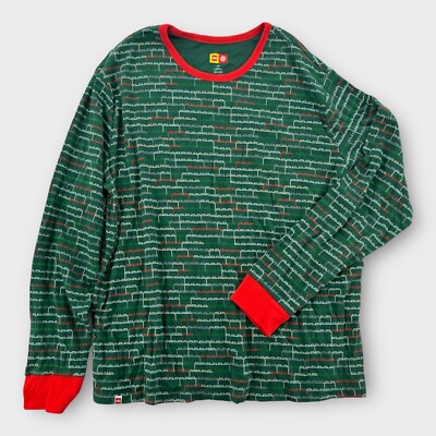 Lego Target Sweater Mens XXL Red Green Long Sleeve Crew Neck Cotton ...