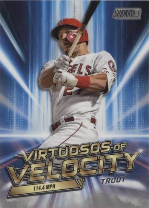 2023 Topps Stadium Club - Virtuosos of Velocity Mike Trout #VV-1 for ...