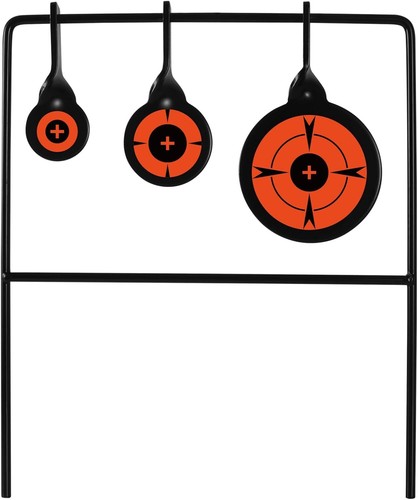 Steel Shooting Spinning Targets Auto Reset Stand Set Metal Pistol Rifle ...