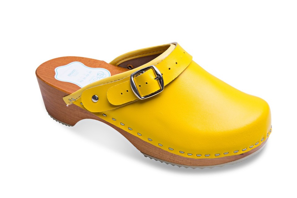 UNIQUE HAND MADE CLOG WOODEN SOLE - GENUINE LEATHER D4 | eBay UK