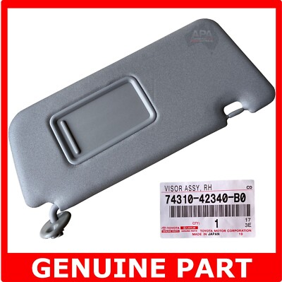 GENUINE Toyota Rav4 ACA21 ACA22 ACA23 Right RH Drivers Sun Visor | eBay