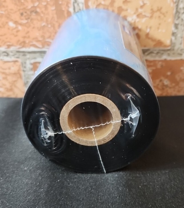 4.33''x1476' Resin Enhanced Wax Black Thermal Label Transfer Ribbon 1 ...