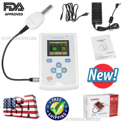 CONTEC MS100 SpO2 PR Blood Oxygen Simulator Pulse Oximeter Accuracy ...