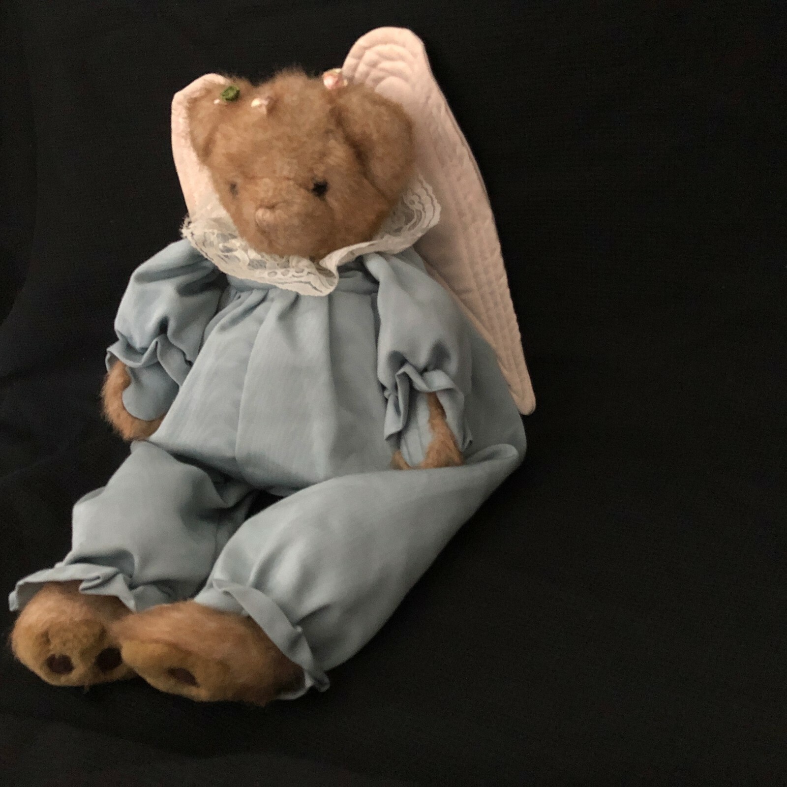 MJC Angel Teddy Bear 20" PURR FECTION Faux Mink Plush 1992 vtg | eBay
