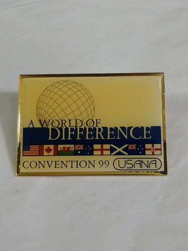 USANA Convention 99 Badge Lapel Hat Pin A World Of Difference MLM ...