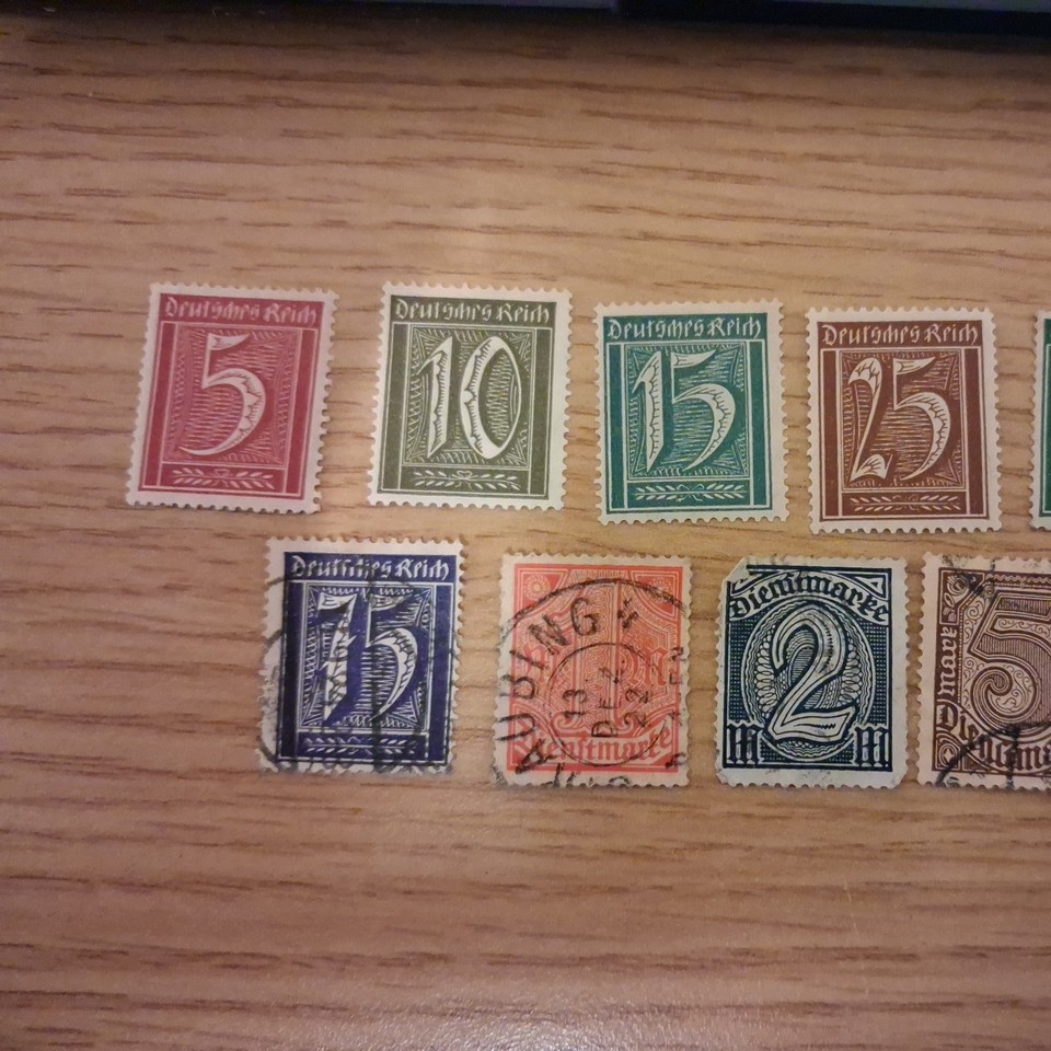 Germany 1923 Hyper Inflation 13 Stamps MH + Used Combine Postage | eBay UK