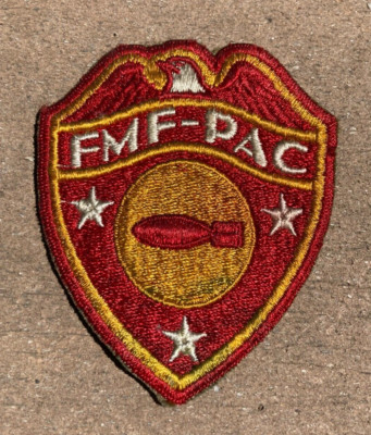 WW2 US Marine Corps USMC FMF-PAC Artillery Shoulder Patch Insignia | eBay