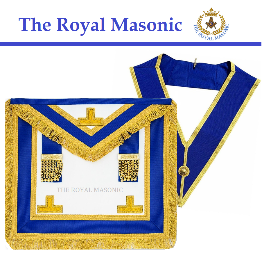 HAND MADE MASONIC CRAFT PROVINCIAL FULL DRESS APRON & COLLAR | THE ...
