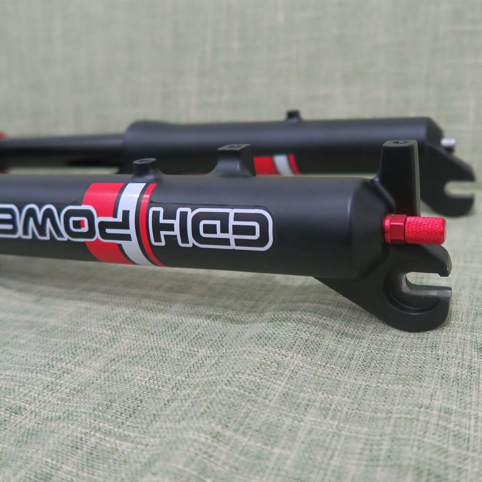 26*4.0" Fat Tire Fork Disc Brake Bike Fork - Air Suspension Fork Double ...