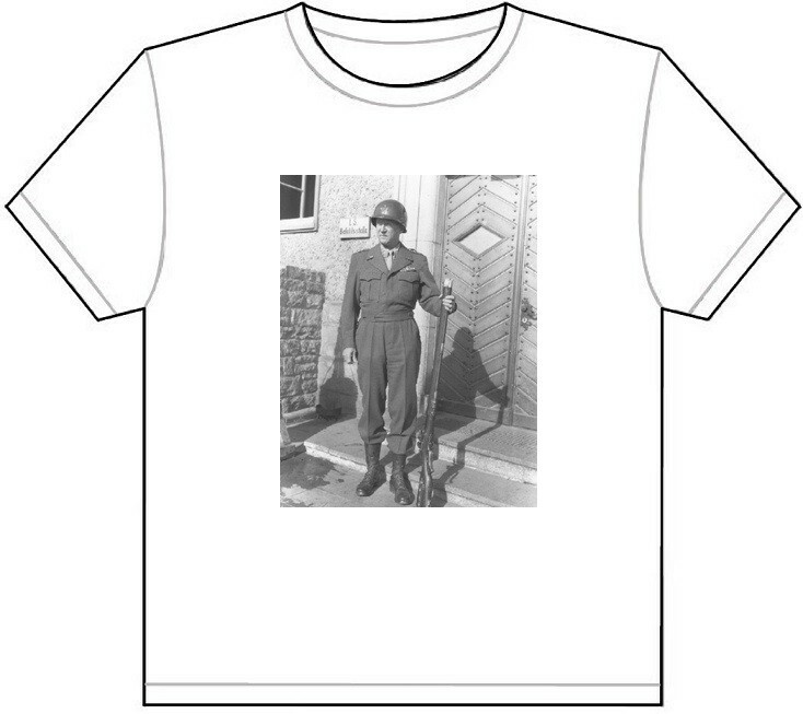 GENERAL GEORGE PATTON T-SHIRT TEE PICTURE PHOTO saber united states ...