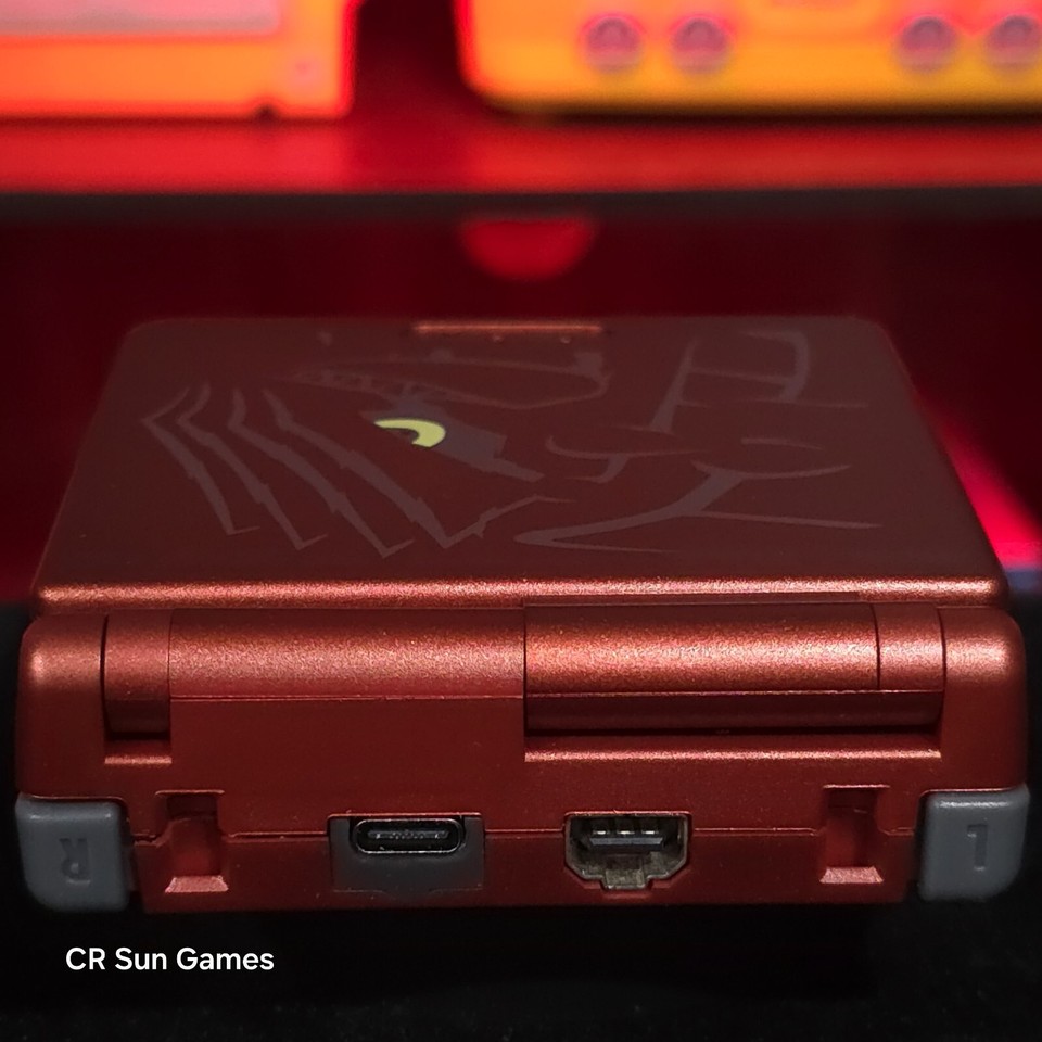 Red Nintendo Game Boy Advance GBA SP IPS V2 And USB-C - Groudon | eBay