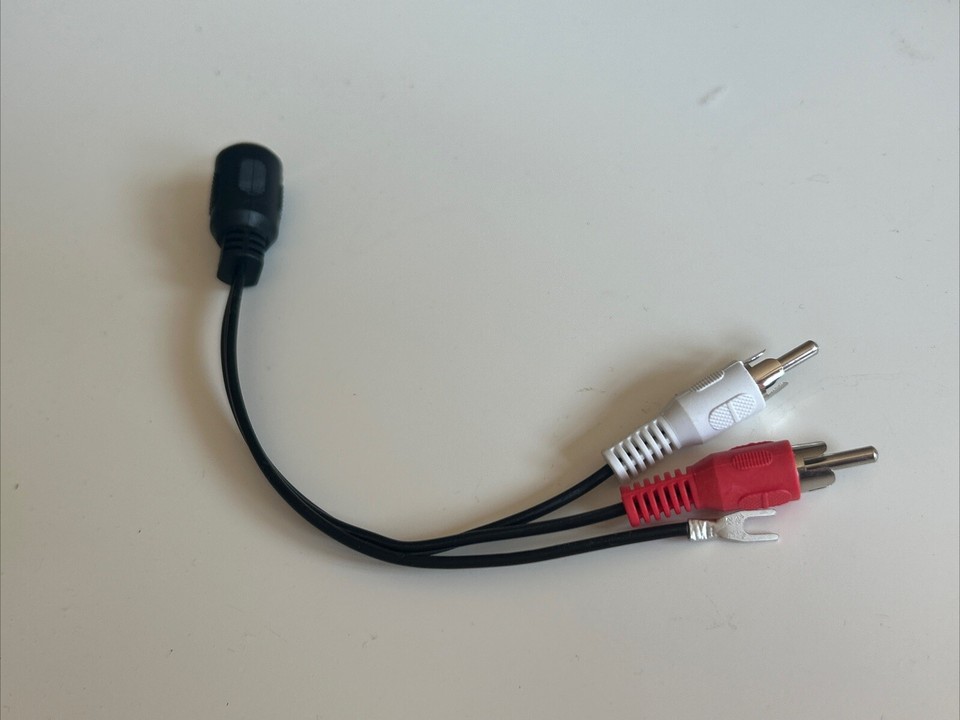 DIN 5 pol Adapter Cinch Plattenspieler Stereo CS Dual Kabel Stecker ...