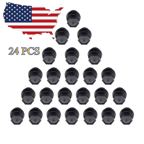 24PCS Wheel Lug Nut Covers Cap For Chevy GMC Silverado 1500 2500 C1500 ...