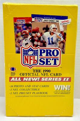 1990 Pro Set Official NFL Card Series II Trading Card Box 36ct Sealed ...