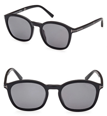 Tom Ford Jayson TF1020-N ECO 01D 52mm Polarized Rounded Sunglasses ...