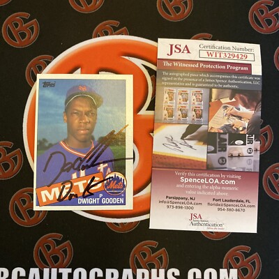 DWIGHT “DOC” GOODEN Signed Autographed 1985 Topps Rookie Card #190 NEW ...