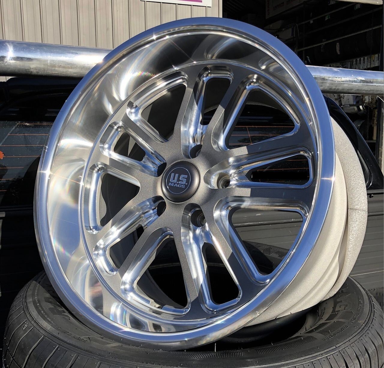 17" US U130 Bullet Wheels Suit Mustang Galaxie Fairlane Falcon- 17x7/8 ...