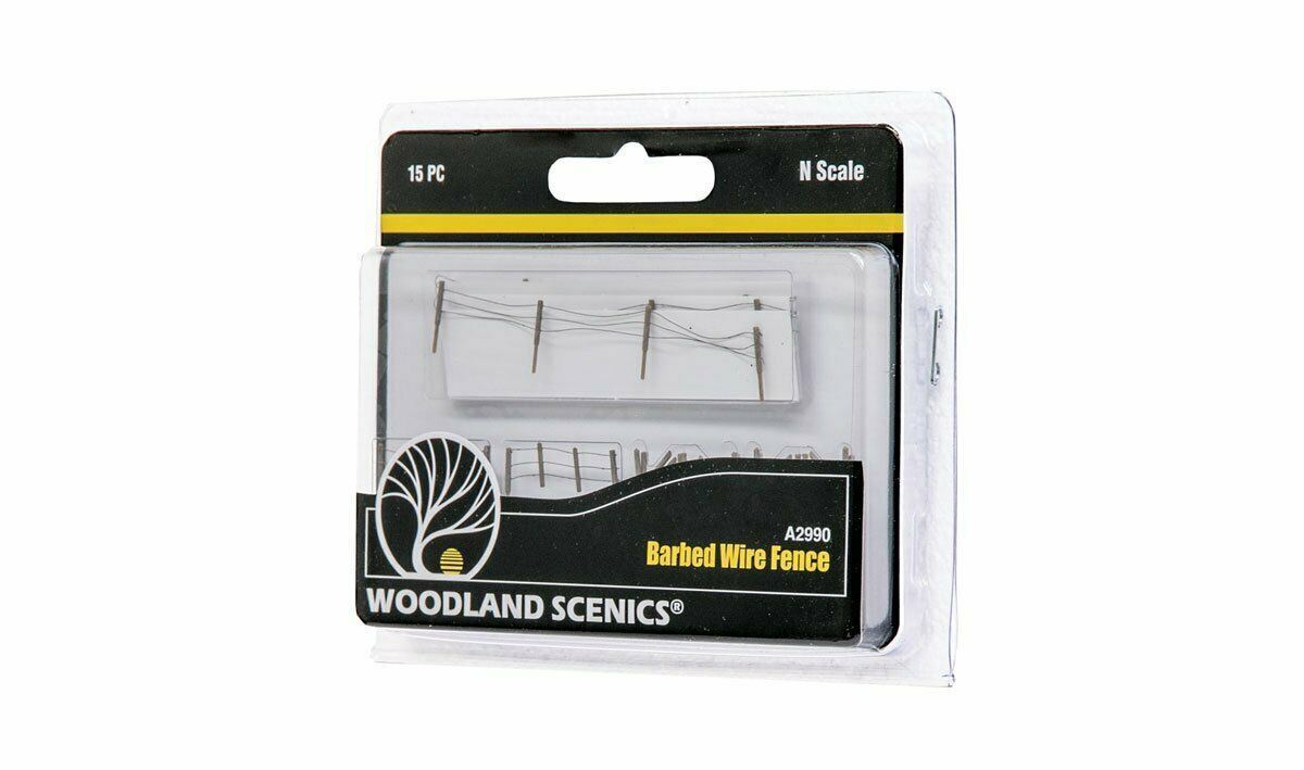 N scale Barbed Wire Fence model kit Woodland scenics A2990 | eBay