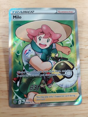 Milo TG27/TG30 Astral Radiance Trainer Gallery NM Full Art Rare Pokemon ...