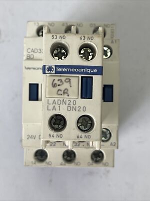TELEMECANIQUE CAD32BD CONTACTOR 600VAC 10A COIL 24VDC LADN20 LAD4TBDL 5 ...