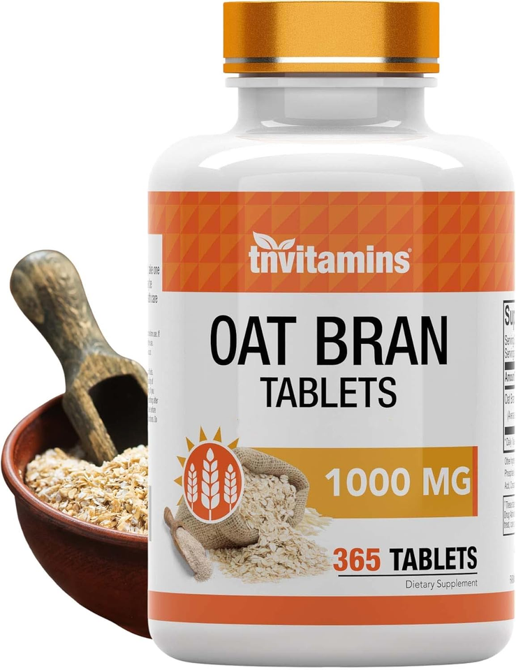 Oat Bran Tablets | 365 Tablets X 1,000 MG per Tablet | Oat Fiber ...
