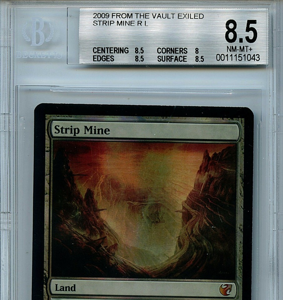 MTG Strip Mine BGS 8.5 FTV Exiled Foil Magic Card Amricons 1043 | eBay