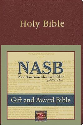 New American Standard Gift & Award Bible; Burgundy Imitation Leather ...