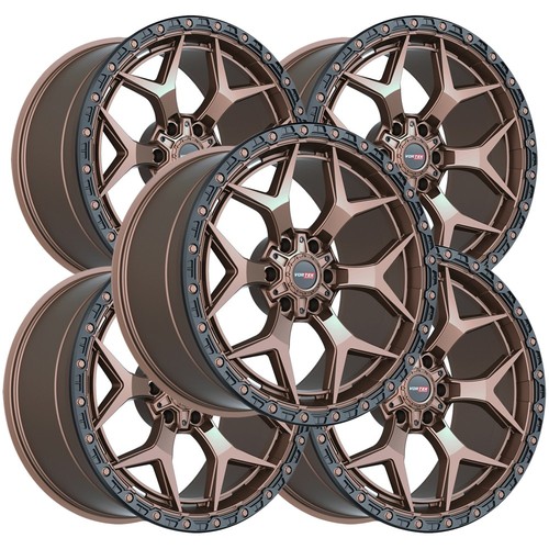 (Set of 5) Vortek VRT-603 18x9 6x135/6x5.5" +12mm Bronze Wheels Rims 18 ...