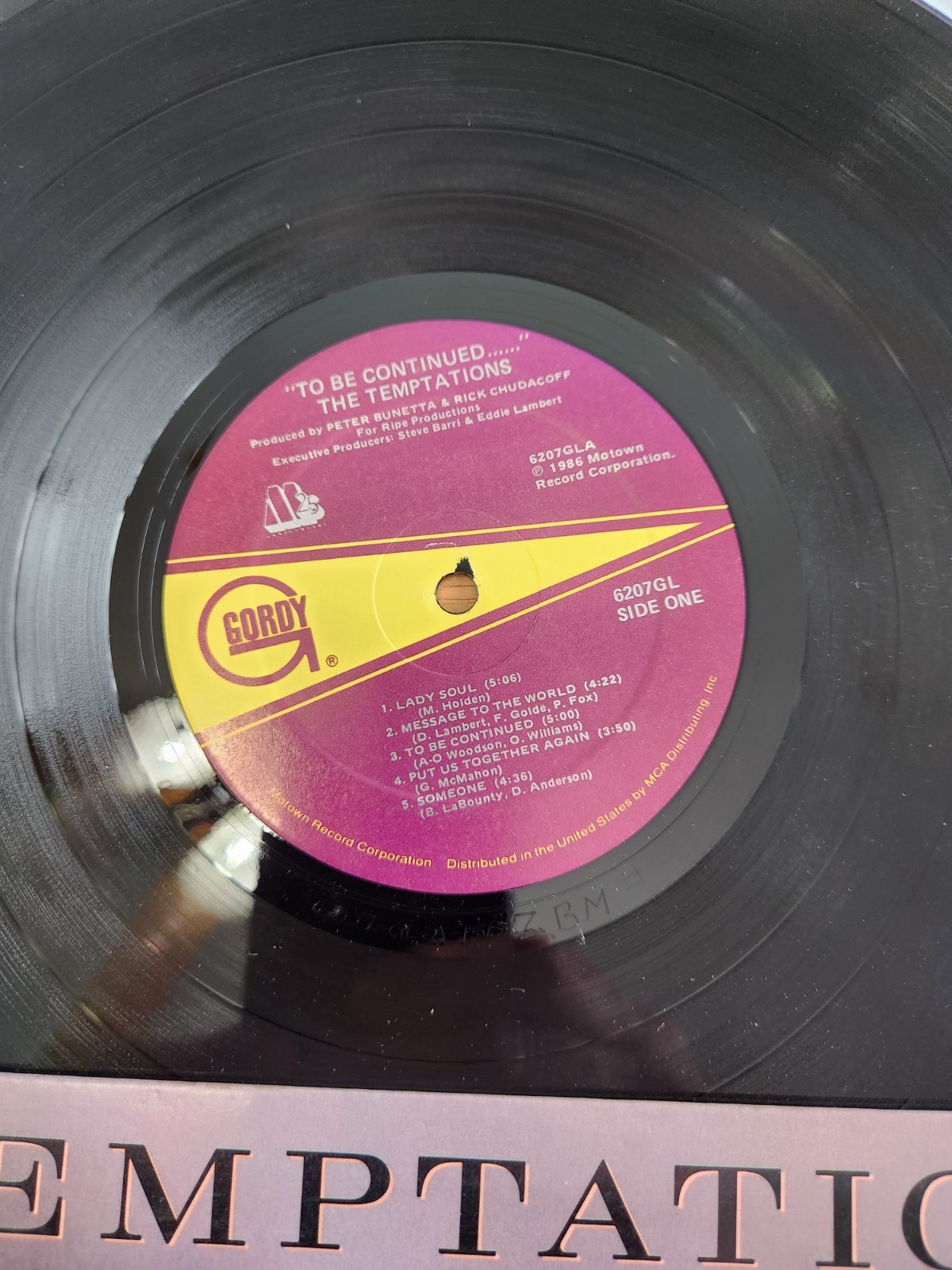 The Temptations - To Be Continued LP Vinyl Gordy 1986 VG+ | eBay